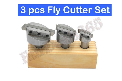 Fly Cutter Set 1/2 inch Shank 3/4 inch to 1-1/2 inch Cutting Milling ...