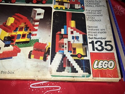 Vintage 1974 LEGO Universal Building Set 135 ***BOX ONLY*** No Parts | eBay