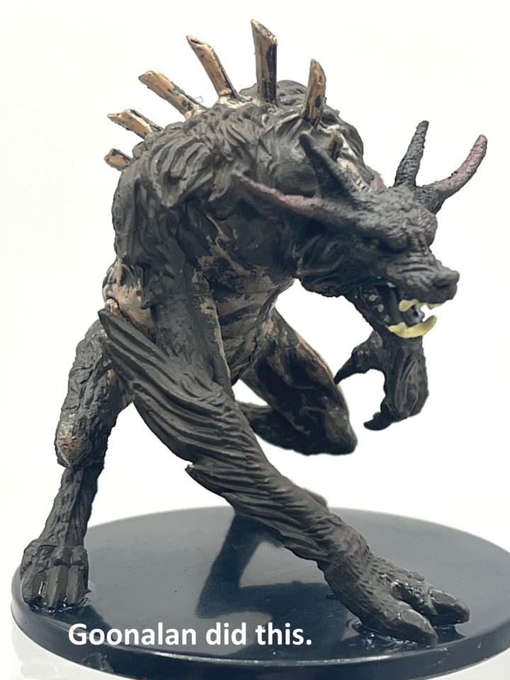 D&D Pathfinder Mini Baldurs Gate 26 Yeenoghu's Hezrou UC LARGE | eBay