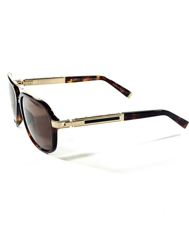 Zilli ZI 65006 C02 Sunglasses Brown Gold Pilot Aviator 58mm | eBay