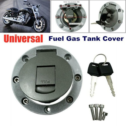 Universal Scooter Motorcycle Modified Gas Cap Fuel Tank Cover Lock with ...