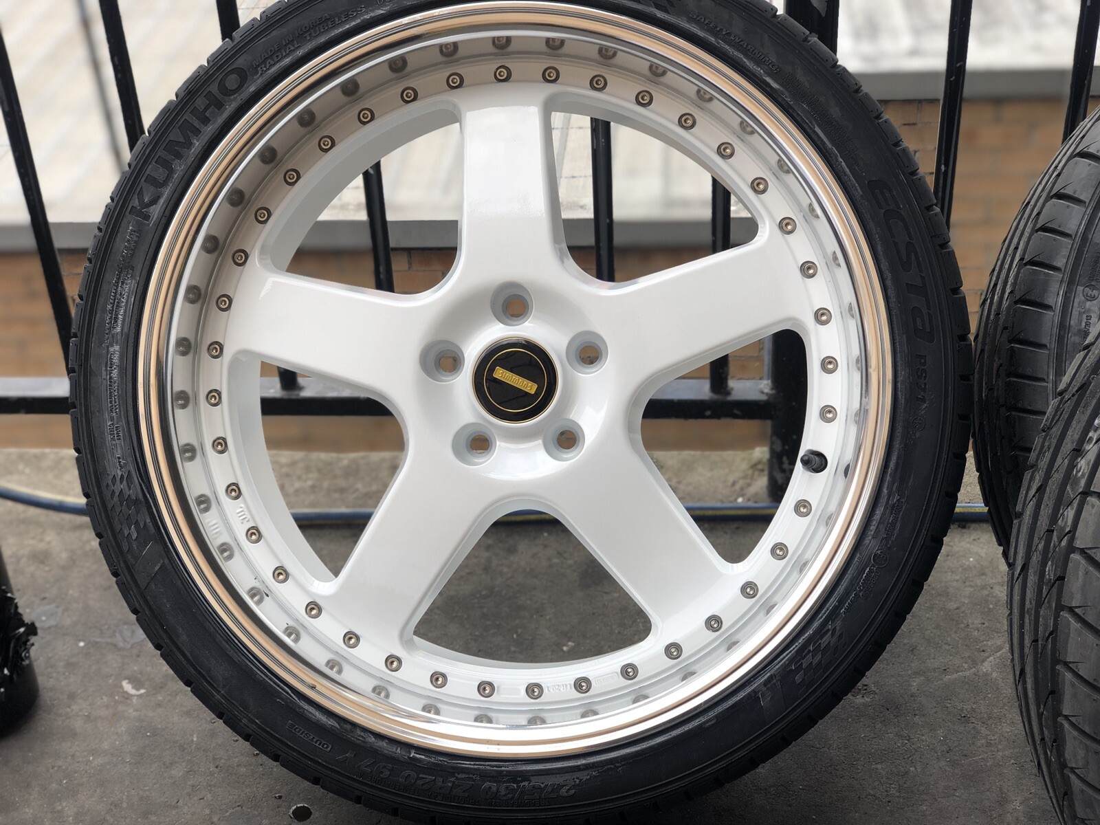 4X GENUINE SIMMONS COMMODORE 20” FR-1 VF VE STAGGERED WHEELS KUMHO ...