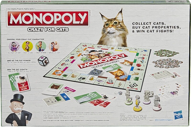 Monopoly Board Game Crazy for Cats 2-4 Players Ages 8+ New Release ...