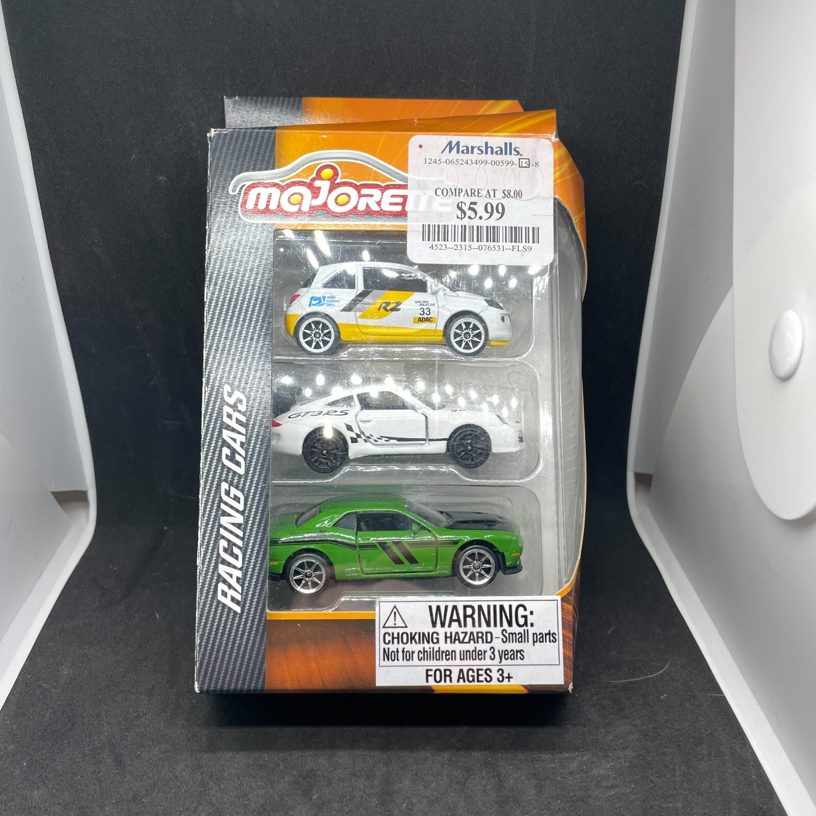 Majorette Racing Cars 3 Pack Opel Adam, Dodge Challenger, Porsche 911 ...