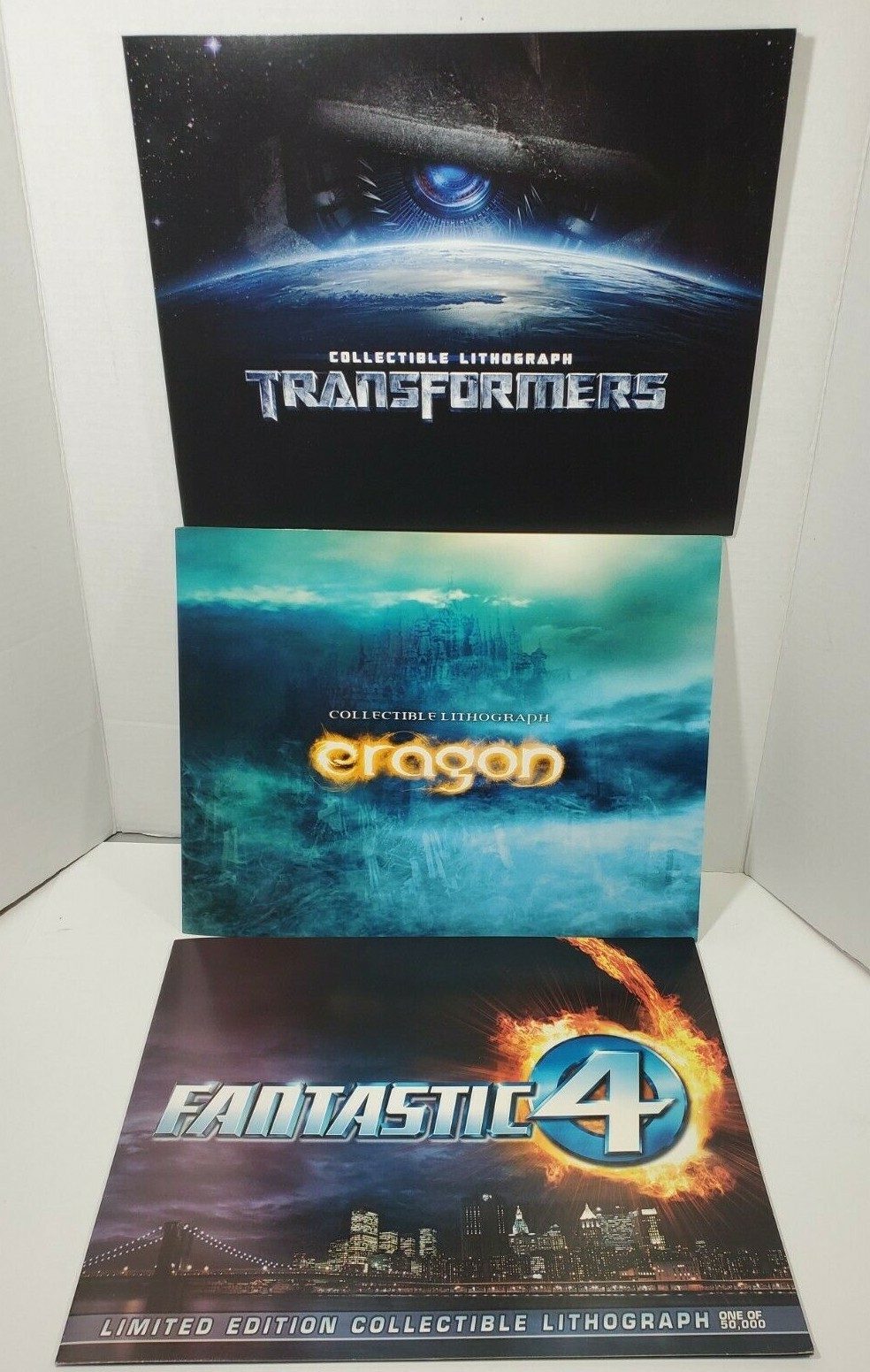 Lot 3 Limited Edition Lithograph Fantastic 4 & Collectible Eragon ...