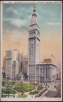 MADISON SQ. N.Y. METROPOLITAN LIFE BUILDING HCPC 1919 REF:RI25 | eBay