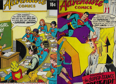 ADVENTURE COMICS #392 (1970) EARLY SUPERGIRL CLASSIC + LOW GRADE #382 ...