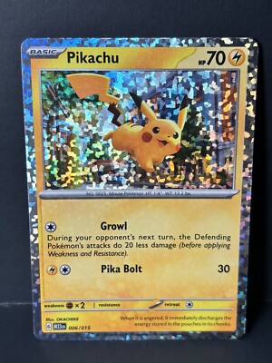 Pikachu 006/015 M23 McDonald’s Match Battle Holo Rare Promo Pokémon TCG ...