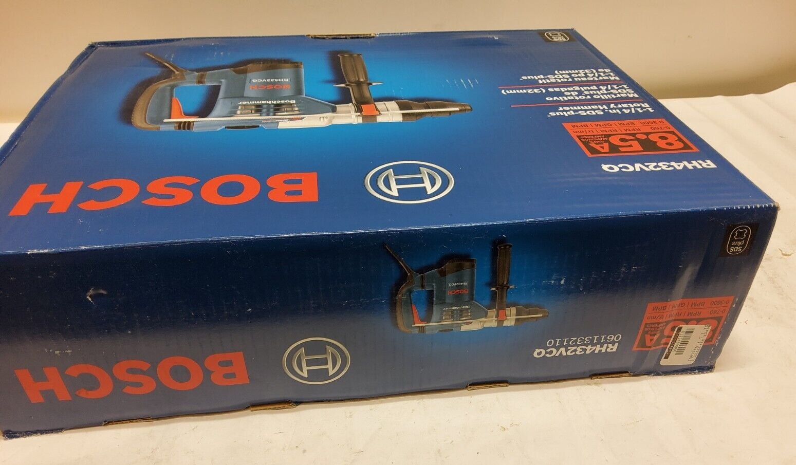 New Bosch RH432VCQ 1 1/4" SDS Plus Rotary Hammer 8.5A with Vibration ...