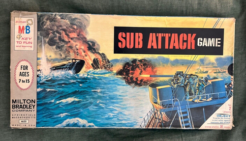 Vintage Sub Attack Board Game 1965 Milton Bradley COMPLETE CLEAN | eBay