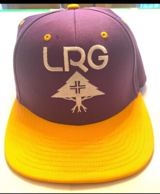 NEW!! LRG Lifted Research Group Hat Snapback Purple Gold White ...