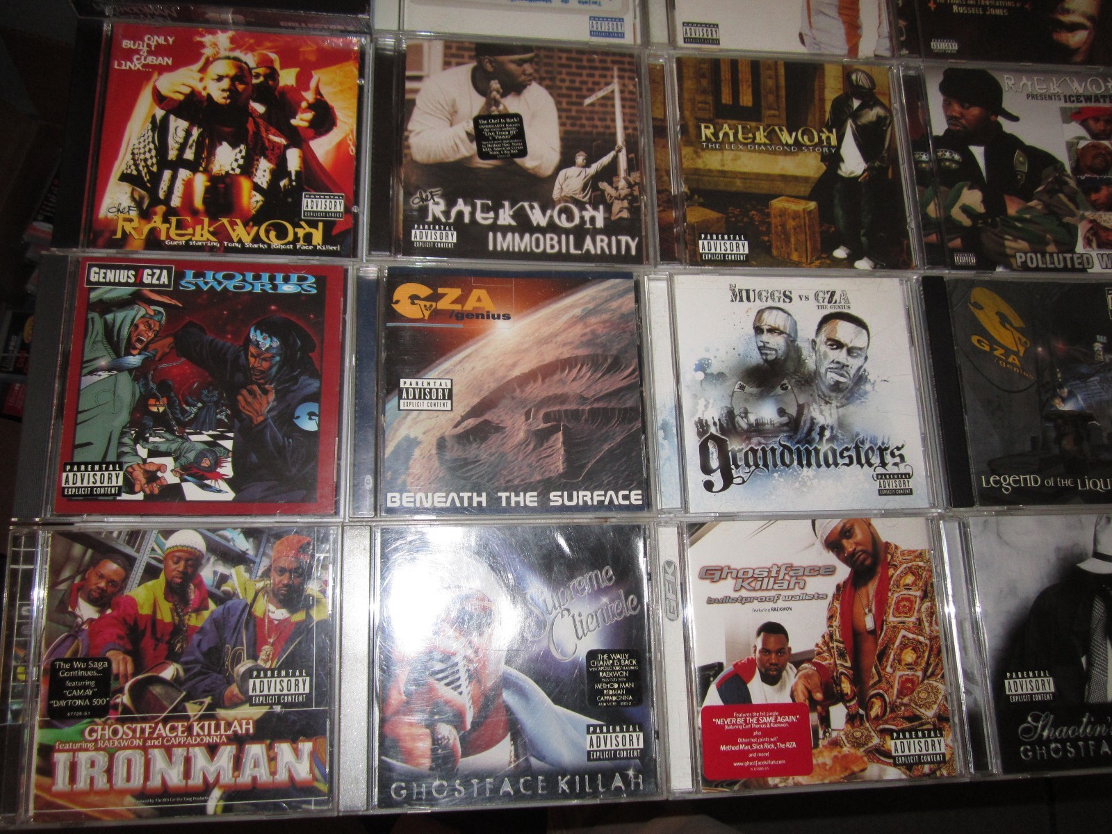 (92) Huge-CD-Lot-of-Wu-Tang Clan, RZA, GZA, ODB, Method Man, Ghostface ...