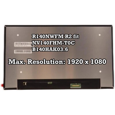 R140NWFM R2 fit NV140FHM-T0C B140HAK03.6 LED LCD Touch Screen Panel New FHD | eBay