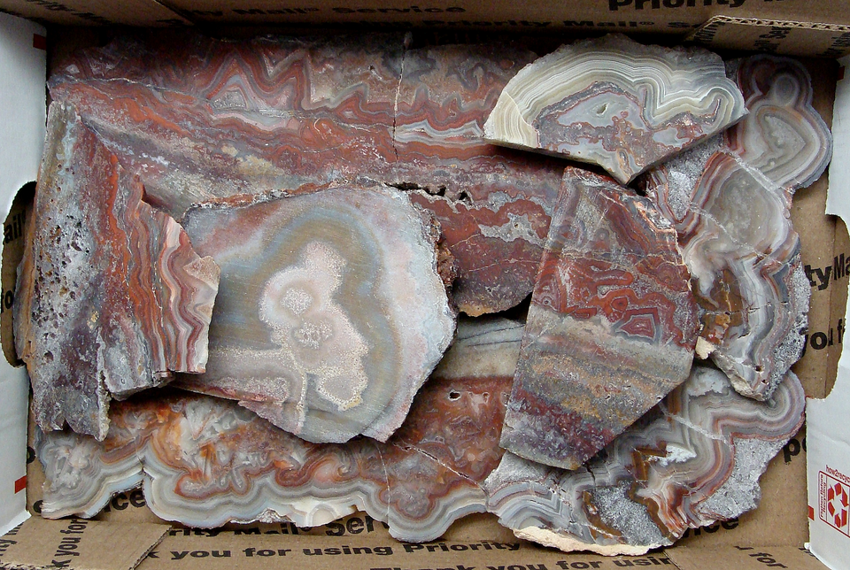 16 Ounces (1 Pound) Crazy Lace Agate Slabs Cabochons Mexico | eBay