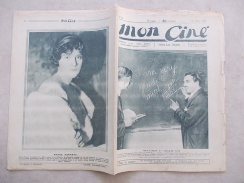 MAX LINDER 1922 FRENCH MOVIE MAGAZINE | eBay