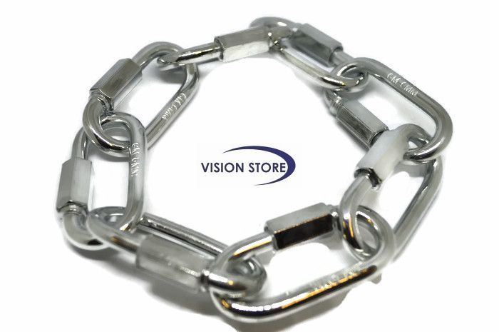 Quick Link Screw Lock Chain Fastener Hook Carabiner Steel Repair Hiking ...