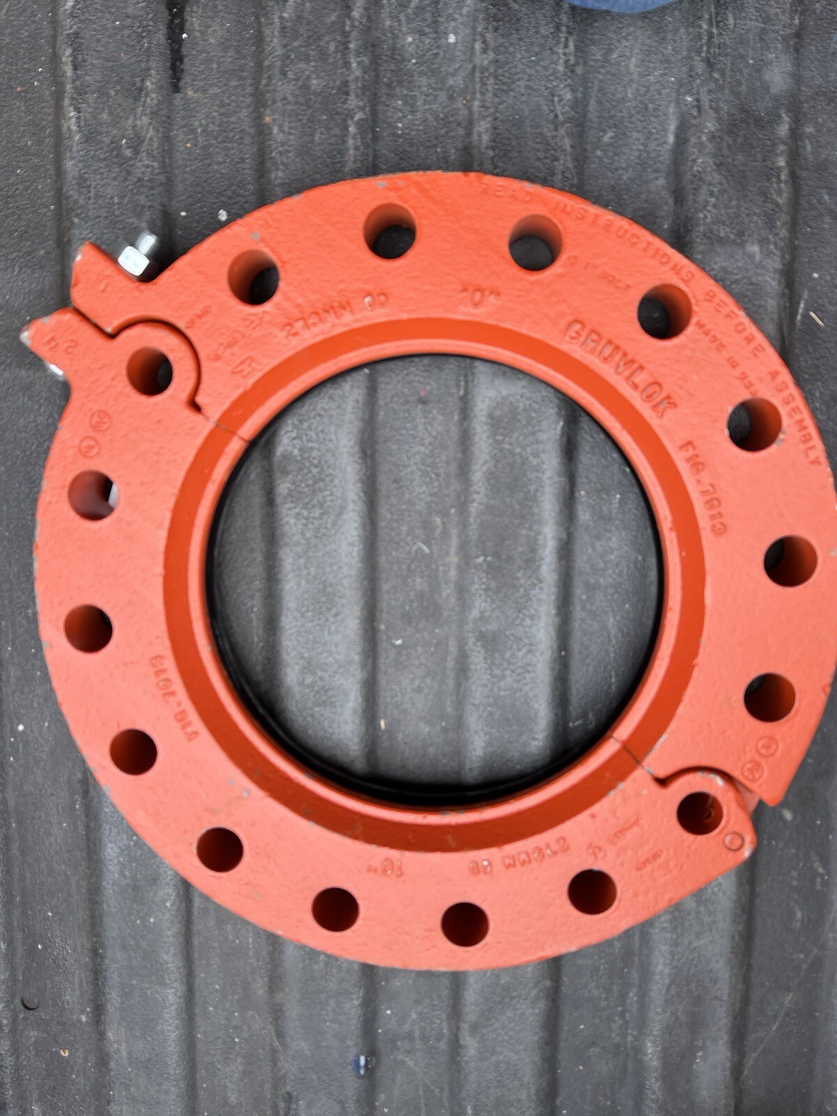 Gruvlok 0390214849 FIG 7013 Coupling Flange 10 in Grooved Flange ...