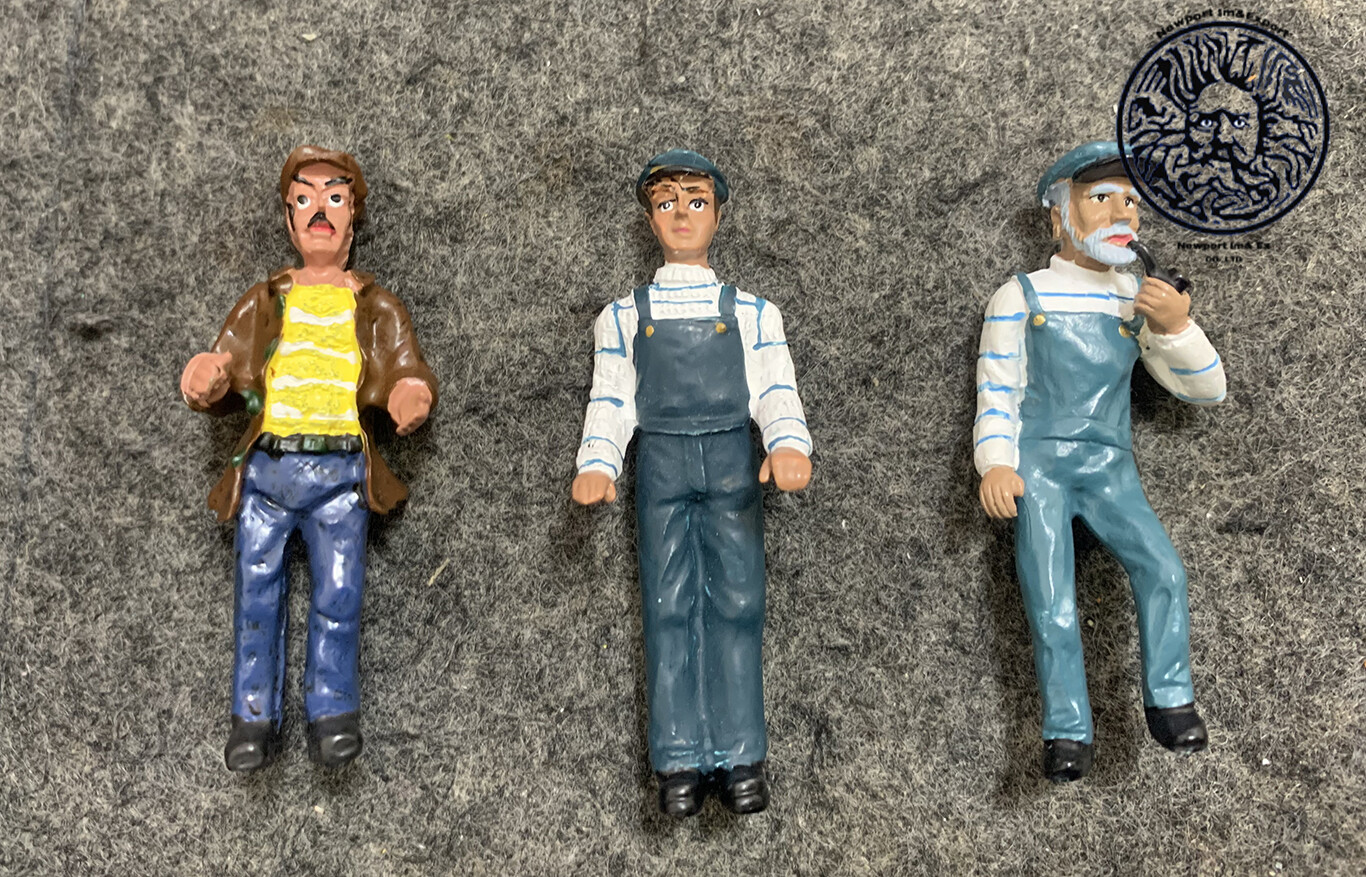 Scale 1/32 Captain Sailor Worker Resin Figure RC Boat Fittings - 3 PCS ...