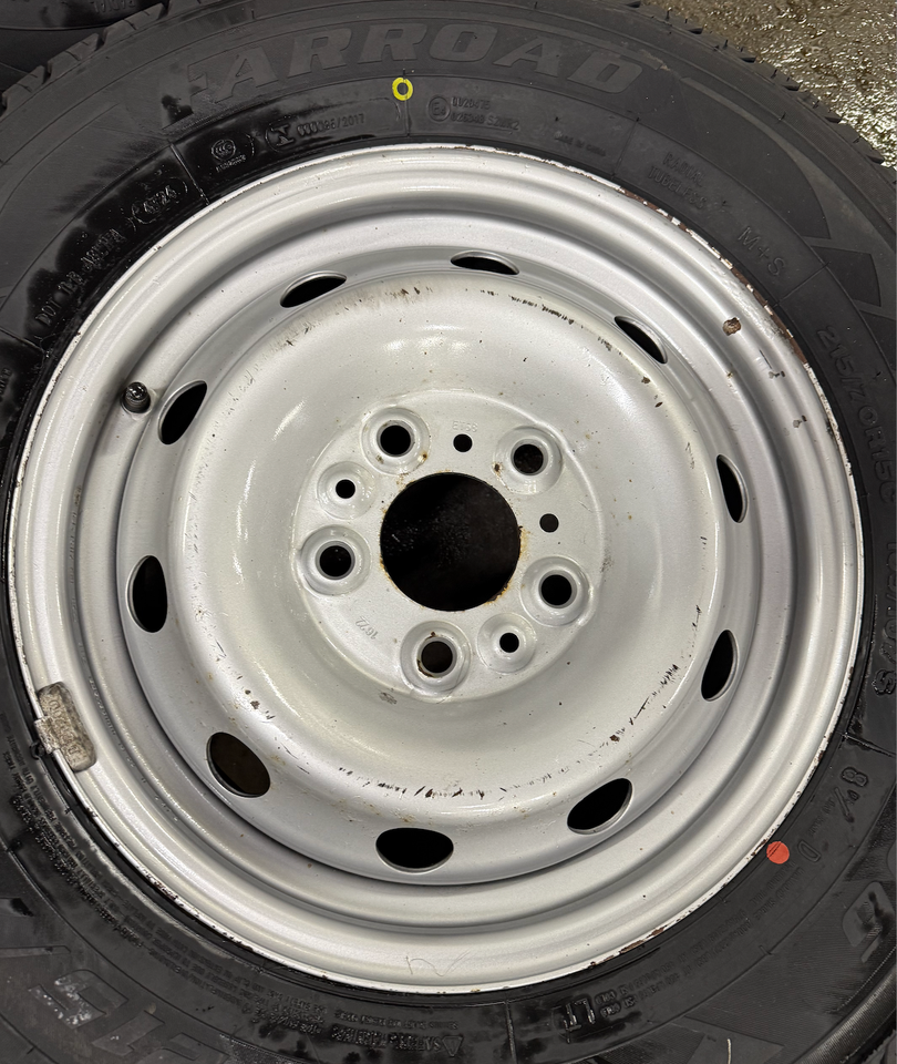 4X 15" CITROEN RELAY 2006 - 2024 STEEL WHEELS & NEW BUDGET TYRES 215/70 ...