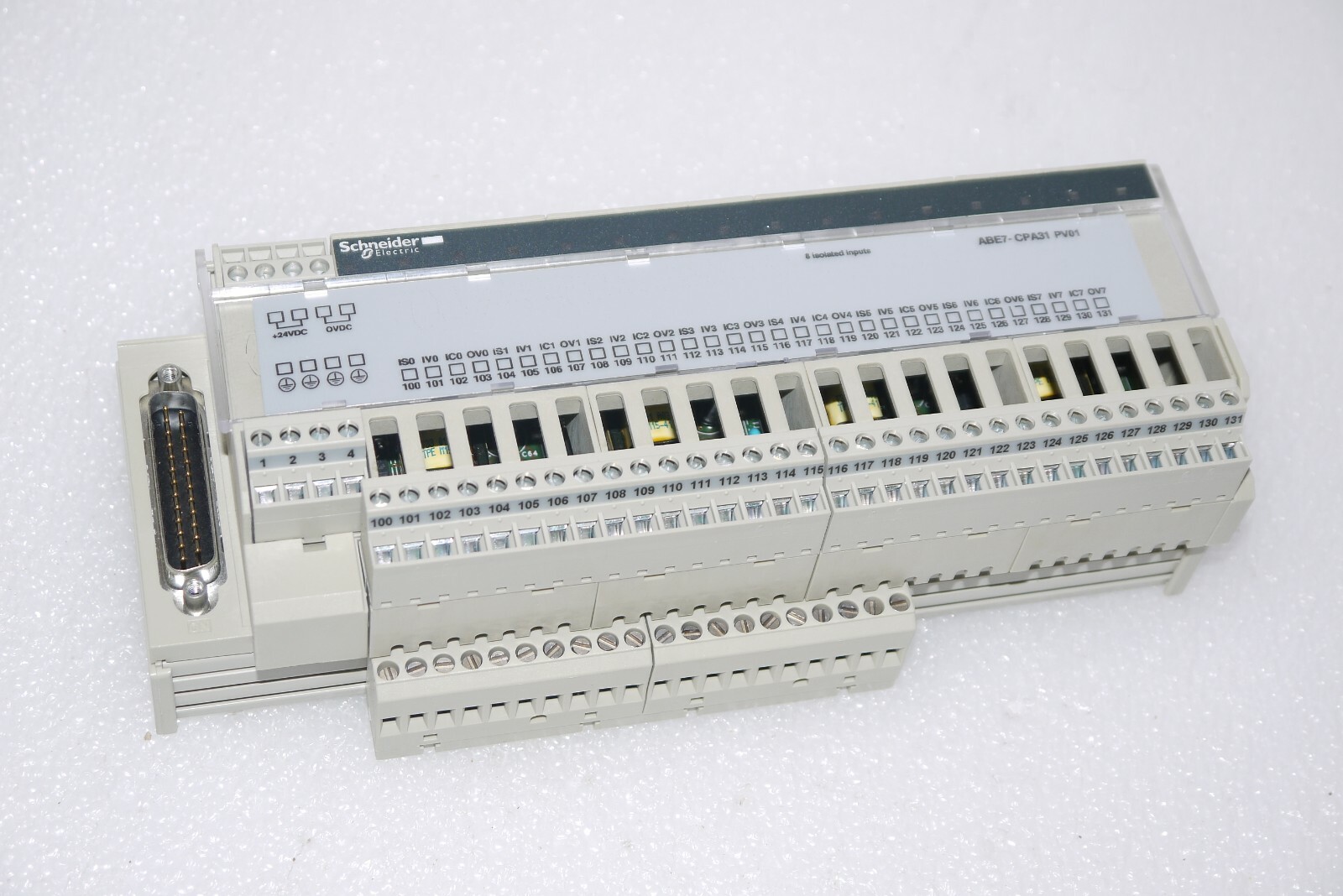 SCHNEIDER ELECTRIC ABE7-CPA31 PV01 8-CHANNEL ISOLATED ANALOG INPUT ...