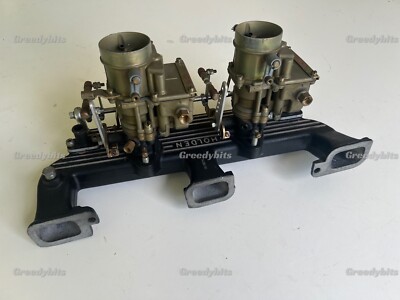 TWIN CARBYS FOR HOLDEN HD HR X2 179 186 202 RED MOTOR CARBIES EH TORANA ...