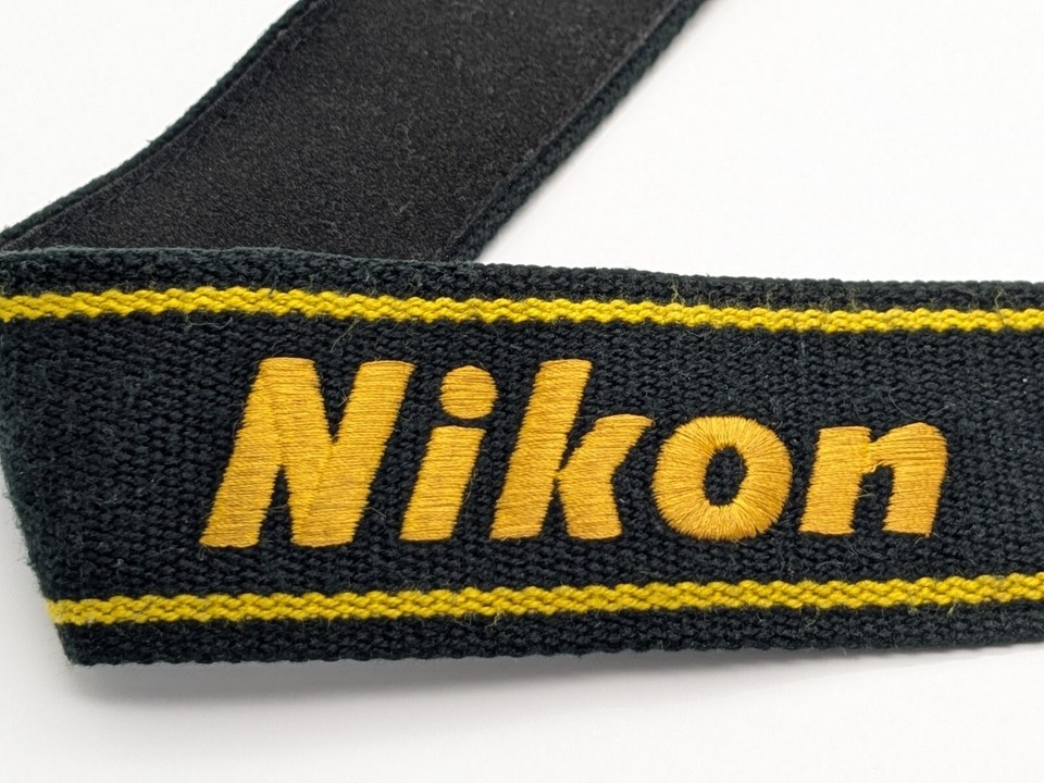 [N MINT] Nikon Neck Shoulder Strap for Professional Yellow & Black from ...