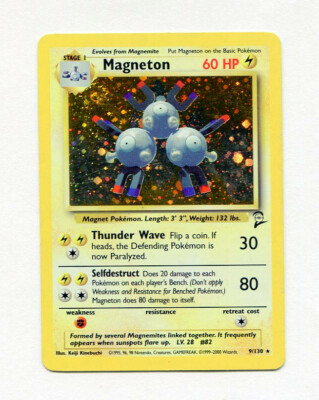Magneton 9/130 Base Set 2 Holo Rare Pokemon TCG Wotc 💎 NM | eBay