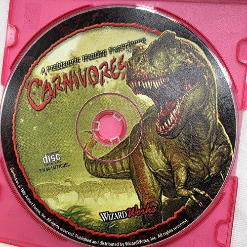 CARNIVORES Prehistoric Hunting Experience (1998 Wizard Works PC CD ROM ...