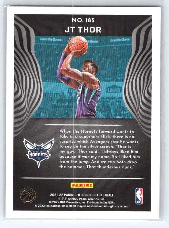 2021 Panini Illuisions JT Thor #185 RC Rookie Charlotte Hornets | eBay