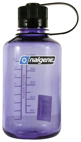 Nalgene Narrow Mouth Sustain 16 oz Bottle Purple w/Black Cap ...