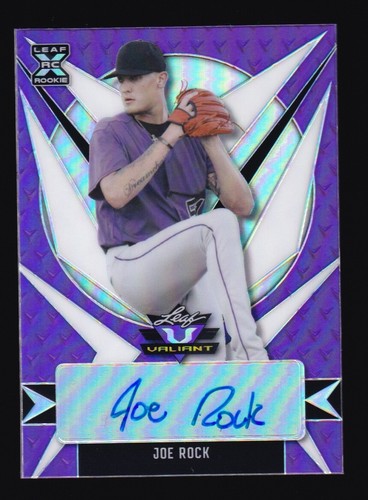 2021 Leaf Valiant JOE ROCK 🔥 Auto /50 Purple | eBay