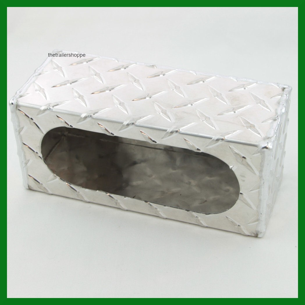 Aluminum Trailer Light Boxes Light Box, Steel 6" Oval Box With 2"