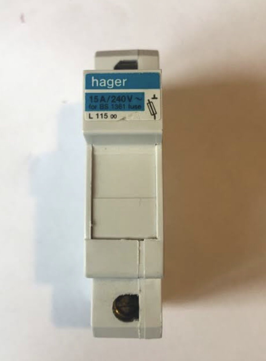 Hager BS1361 L113 15A Fuse Carrier Complete With Fuse | eBay UK