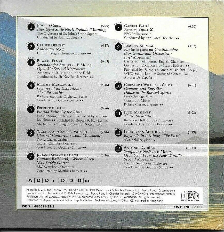 Music CD and Slim Book Set In Classical Mood: Tranquility # 3 | eBay