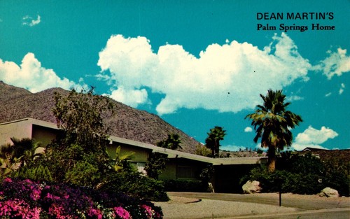Postcard Dean Martin's Palm Springs, home California | eBay