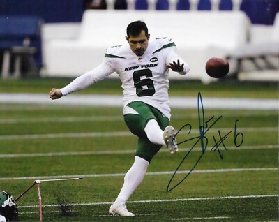 Sergio Castillo New York Jets NFL Football signed 8x10 photo proof w ...