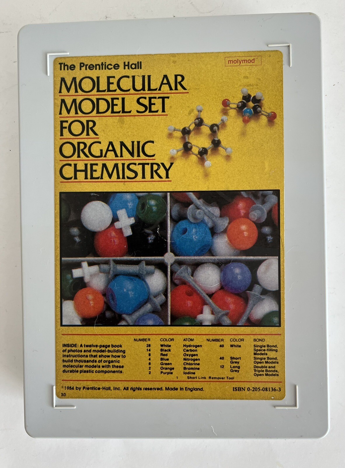 Prentice Hall Molecular Model Set For Organic Chemistry 1984 COMPLETE ...