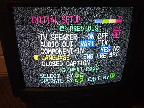 JVC D SERIES AV-36D201 Component RGB input RETRO GAMING CRT TV RARE ...