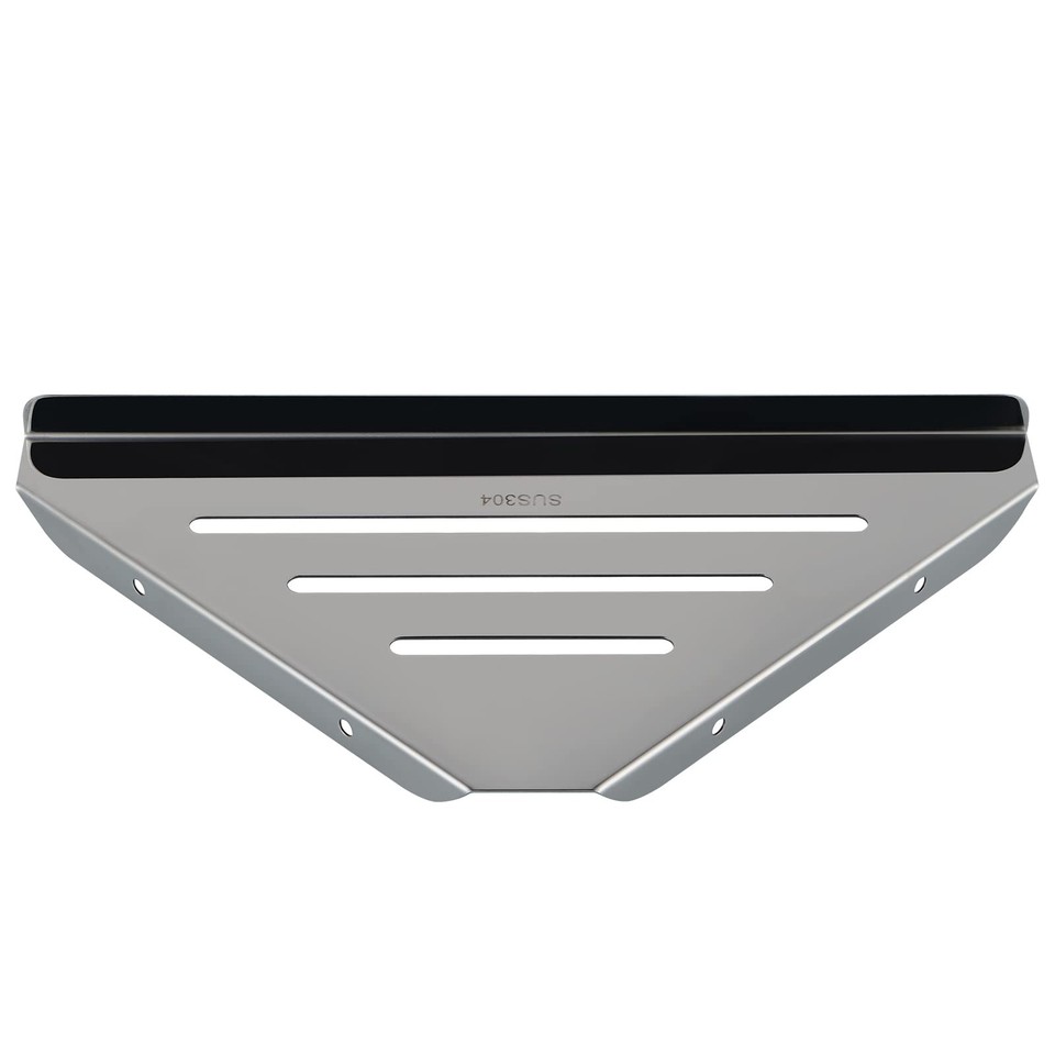 Sanbege 2 Pcs 304 Stainless Steel Corner Shelf with Screws, Triangle ...