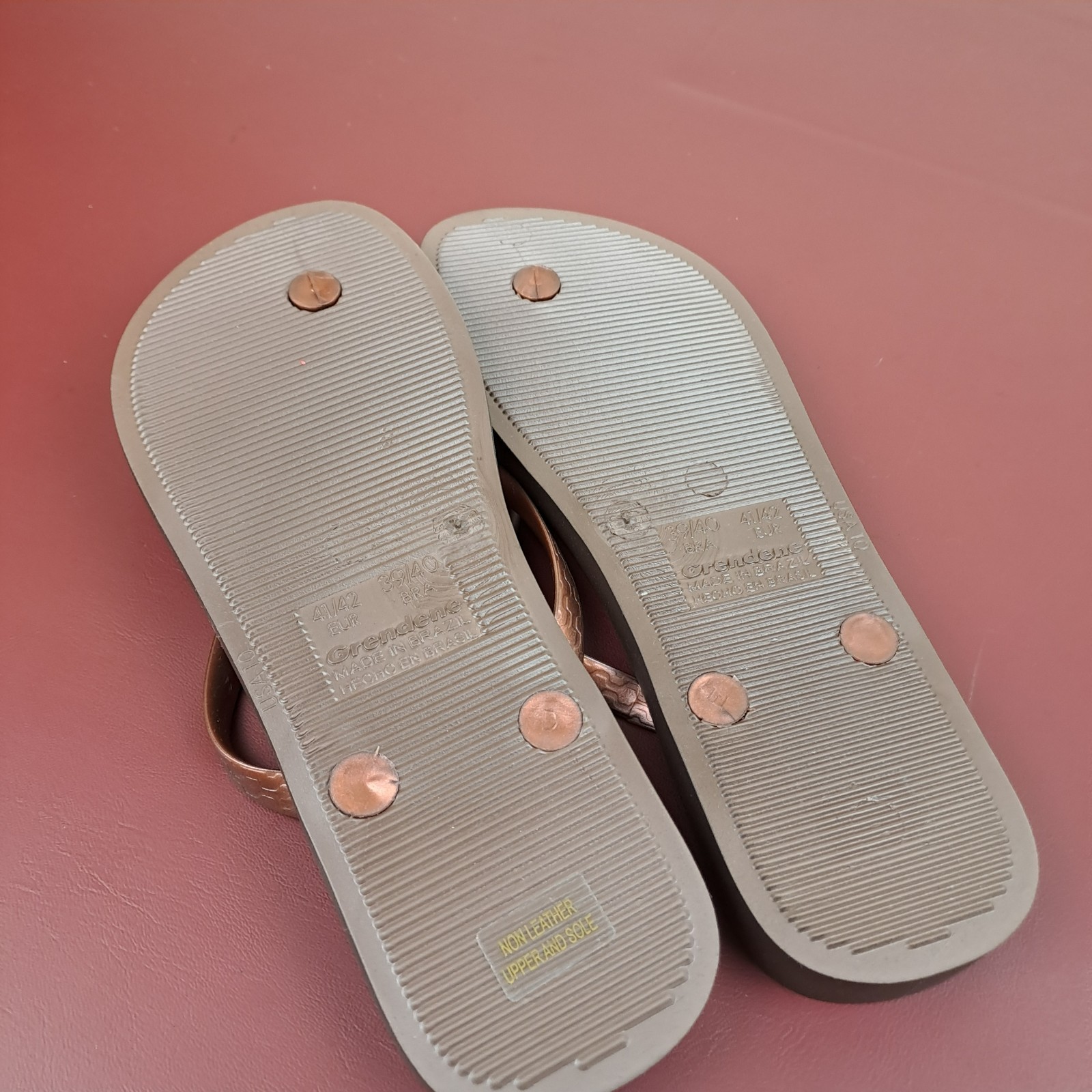 Ipanema Grendene Thong Slippers Womens Size 10 Rose Gold Classica Fem ...