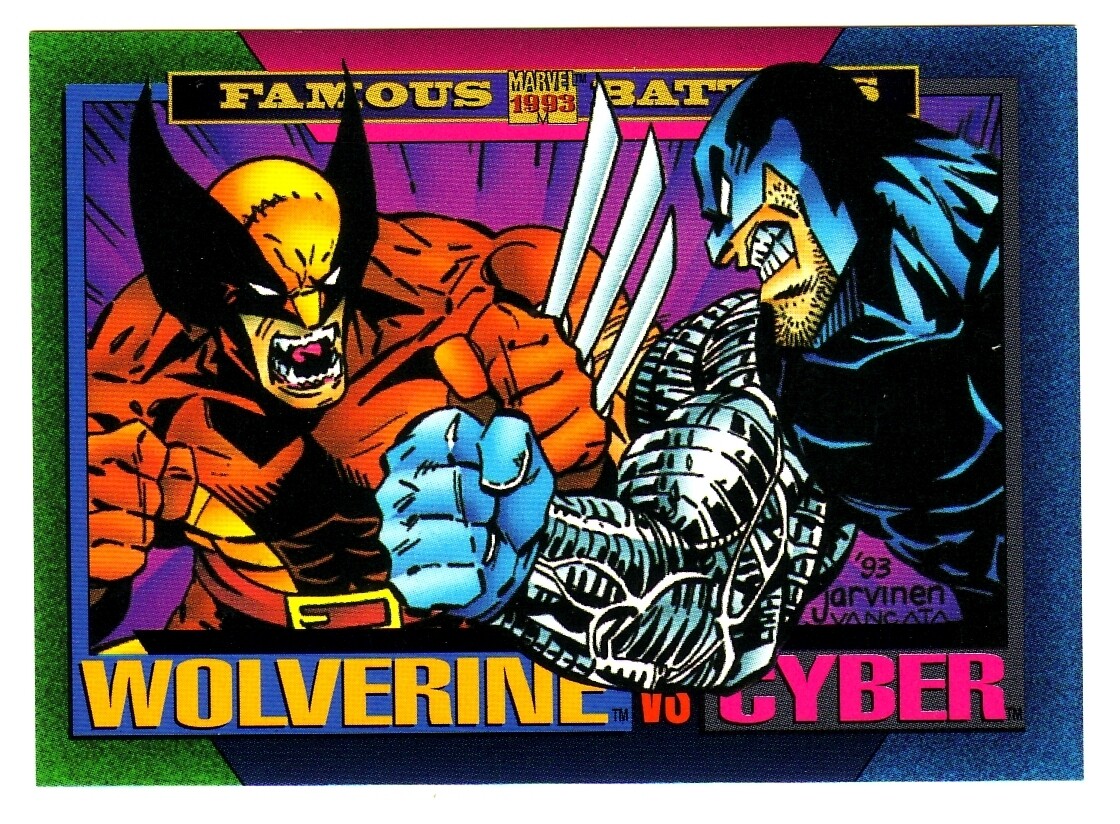 1993 MARVEL UNIVERSE BASE CARD 161 WOLVERINE CYBER | eBay