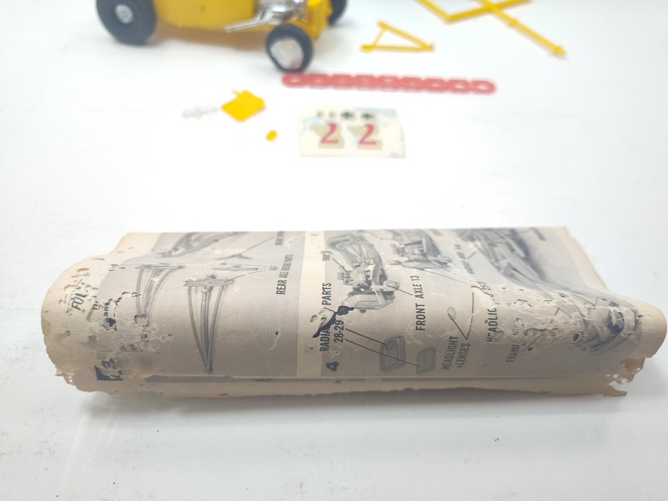 Vintage DEVIL DRAG Paul Lindberg Model Dragster Incomplete Parts Resto ...