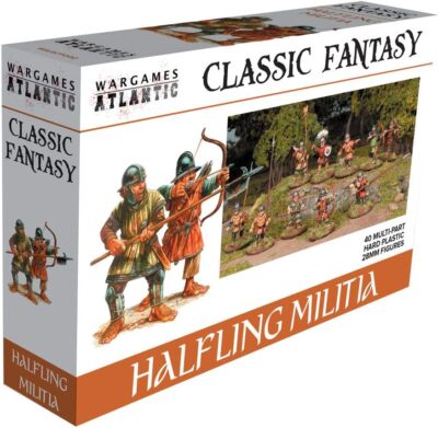 Wargames Atlantic Classic Fantasy Halfling Militia 40 Plastic Figures ...