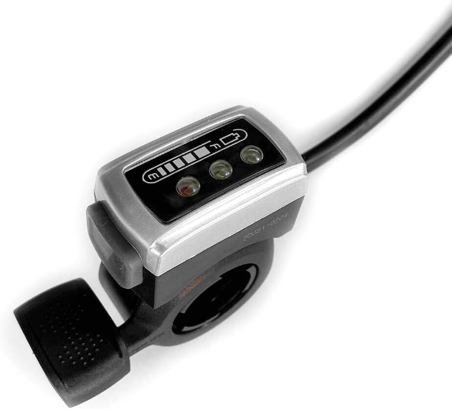 L-faster Thumb Throttle for 24V/36V / 48V Bike with Power Indicator 36V ...