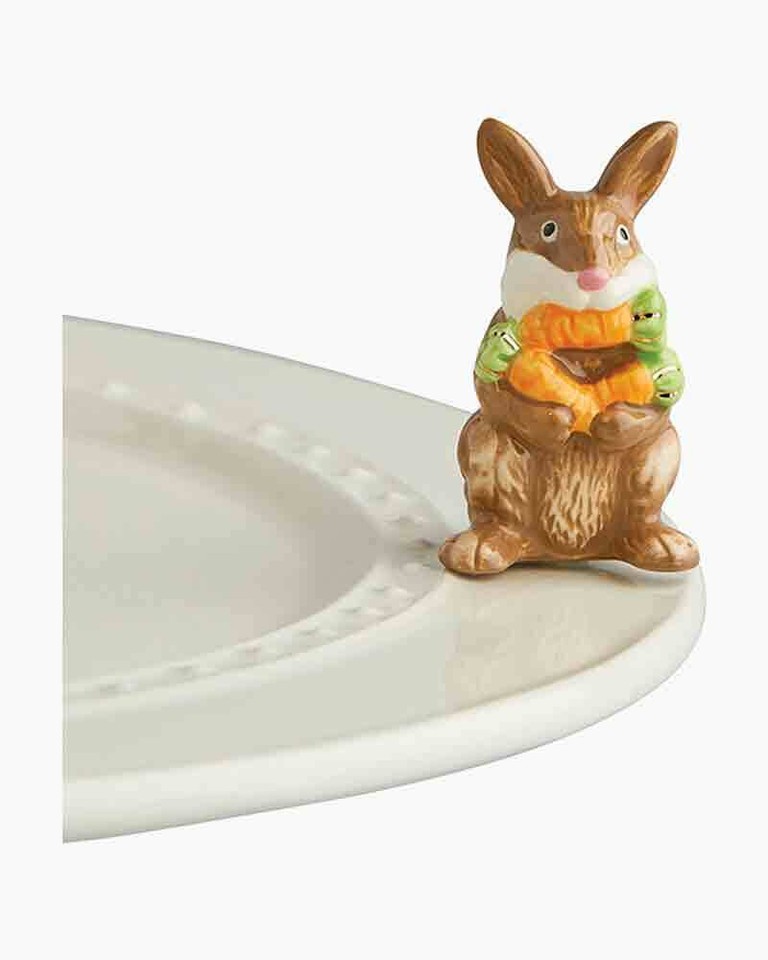 Nora Fleming Easter Funny Bunny Mini A226 Ceramic 2.5" Hand-Painted Rabbit Charm | eBay