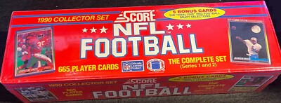 1990 Score NFL Football Complete Set Series I & II Sealed Box 660 Card ...