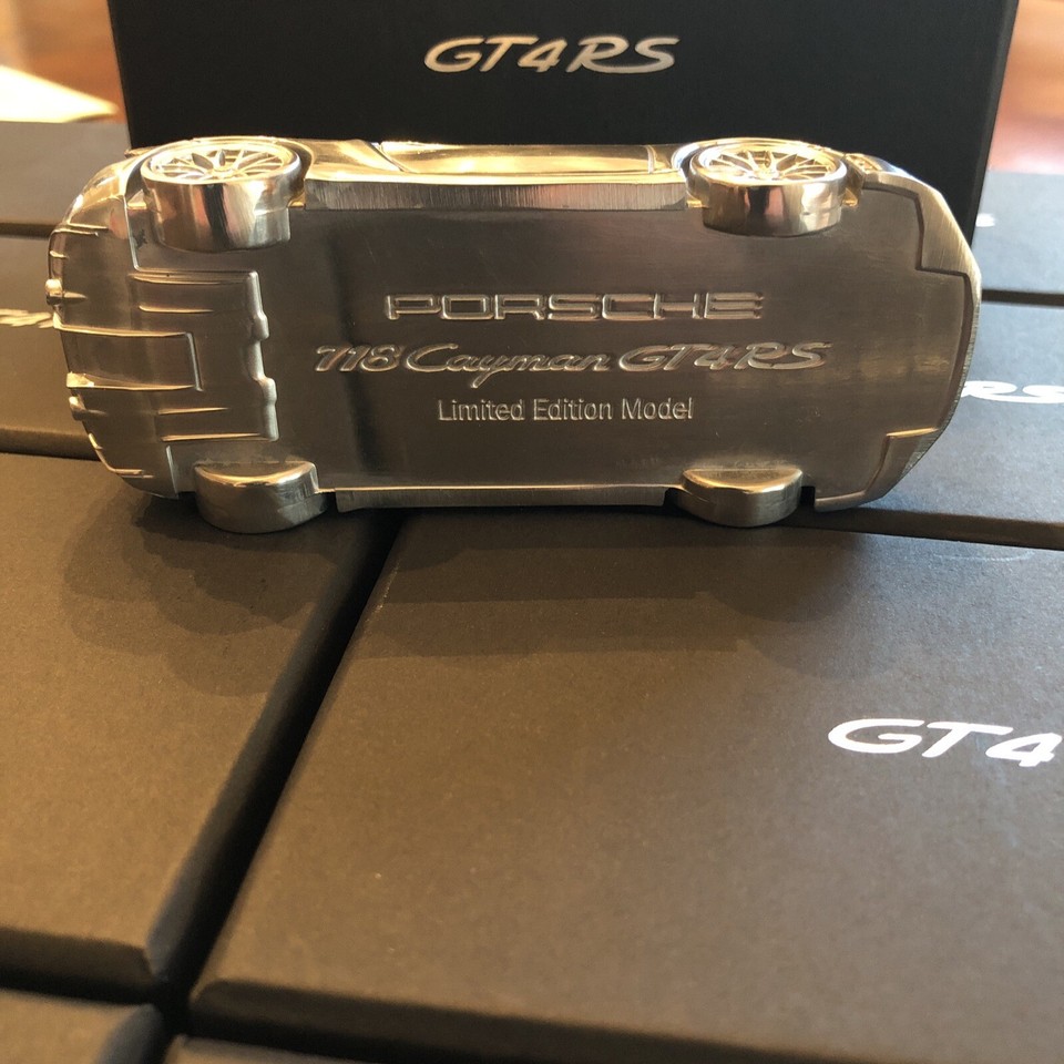 Genuine Porsche 718 Cayman GT4 RS Aluminum Free Key Fob 1:43 ...