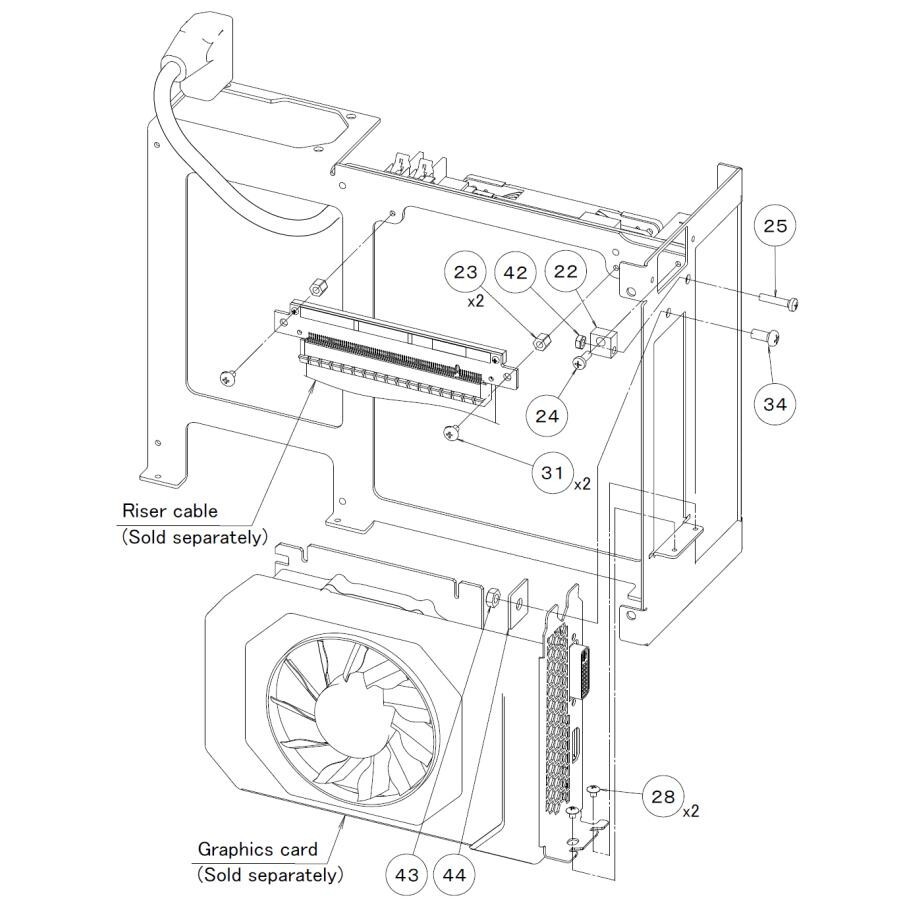 MIDORI 5L-V2.3 Gray Mini ITX PC Case（Midori 5L-V2.2 L-plug｜Mini ITX ...