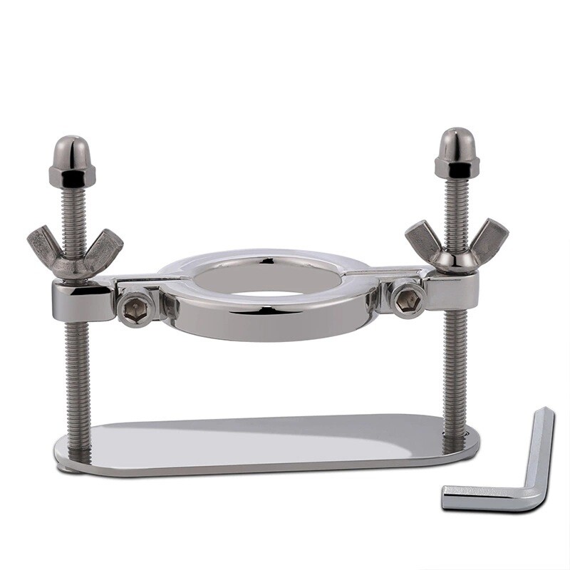 Men CBT Ball Stretcher Scrotum Clamp Clip Torture Chastity Device for ...