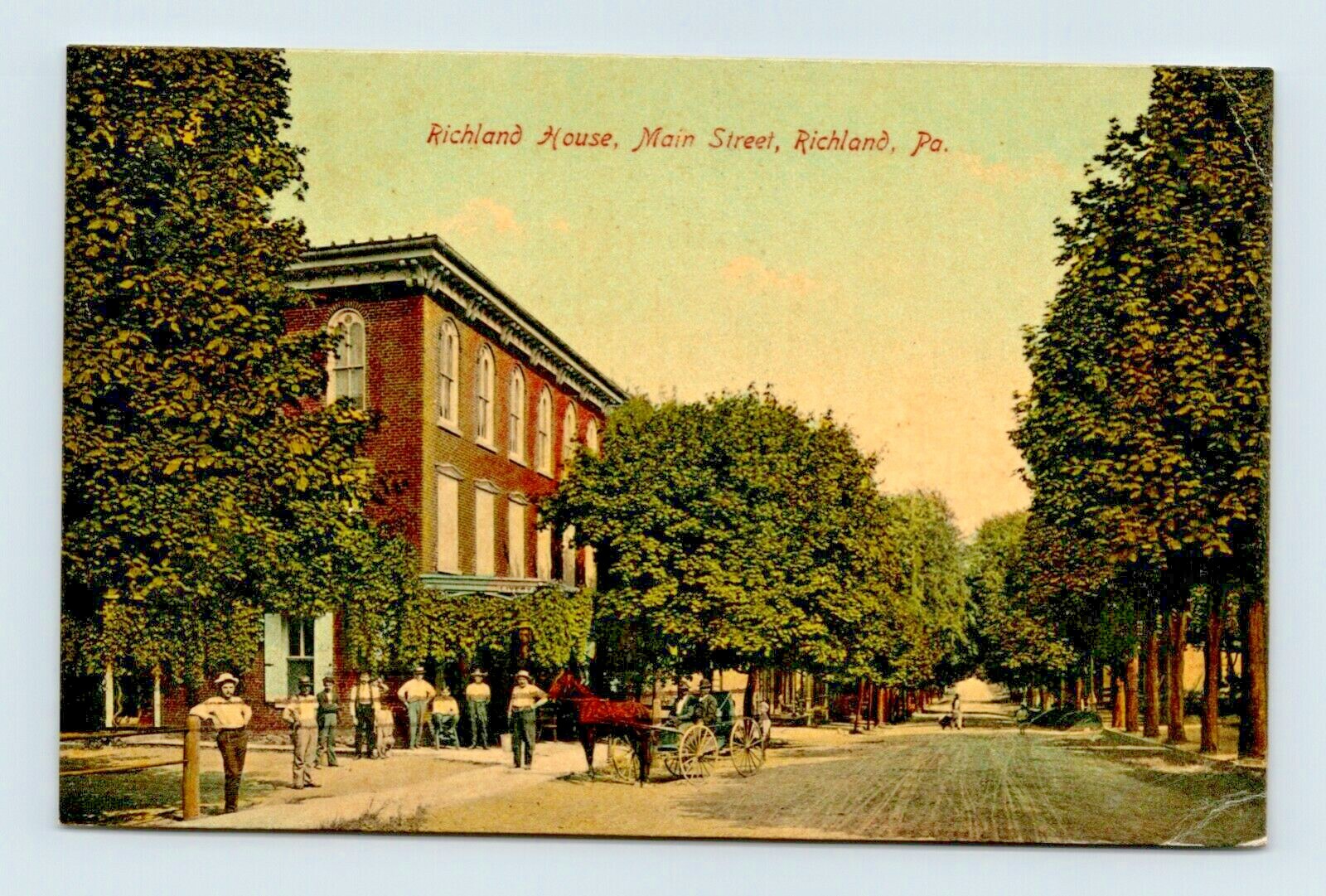 RICHLAND PA PENNSYLVANIA GREAT OLD RICHLAND HOUSE ON MAIN STREET ...